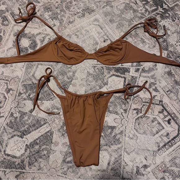 Monday Swimwear | Swim | Monday Swimwear Brown String Bikini | Poshmark